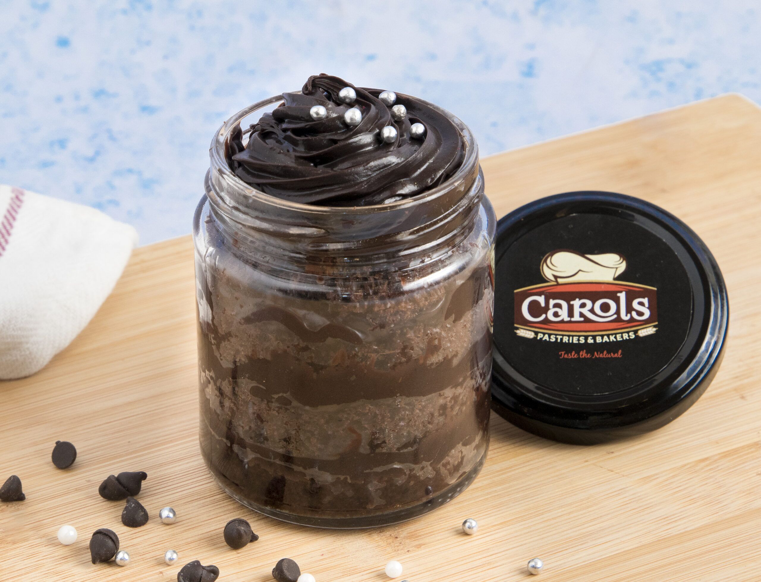 Death By Chocolate Jar Cake - Carols Pastries and Bakers