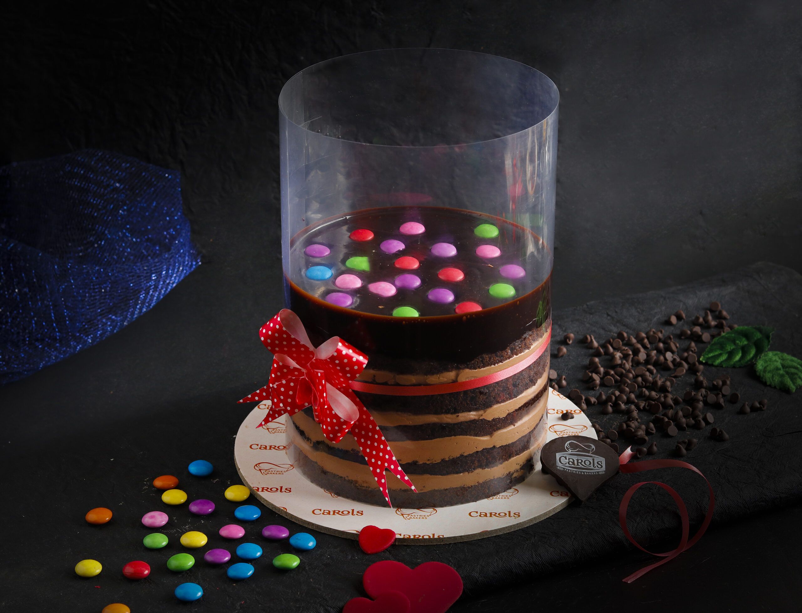 Eggless Gems Pull Me Up Cake - Carols Pastries and Bakers